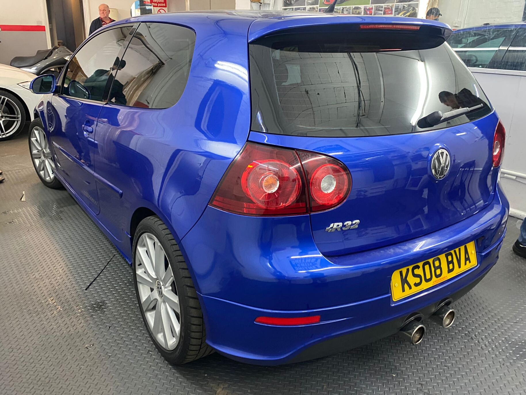 Blue VW Golf R32 Tinted Rear Windows – WINDOW TINTING